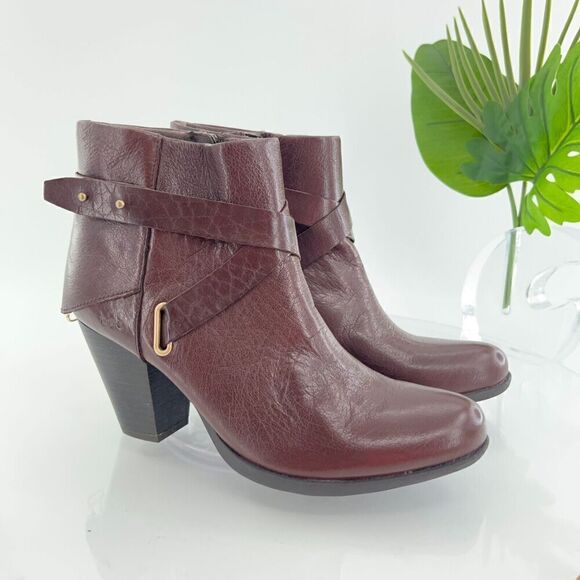 Born | Shoes | Born Boc Women Richardson Leather Boot Sz8 Bootie Block ...